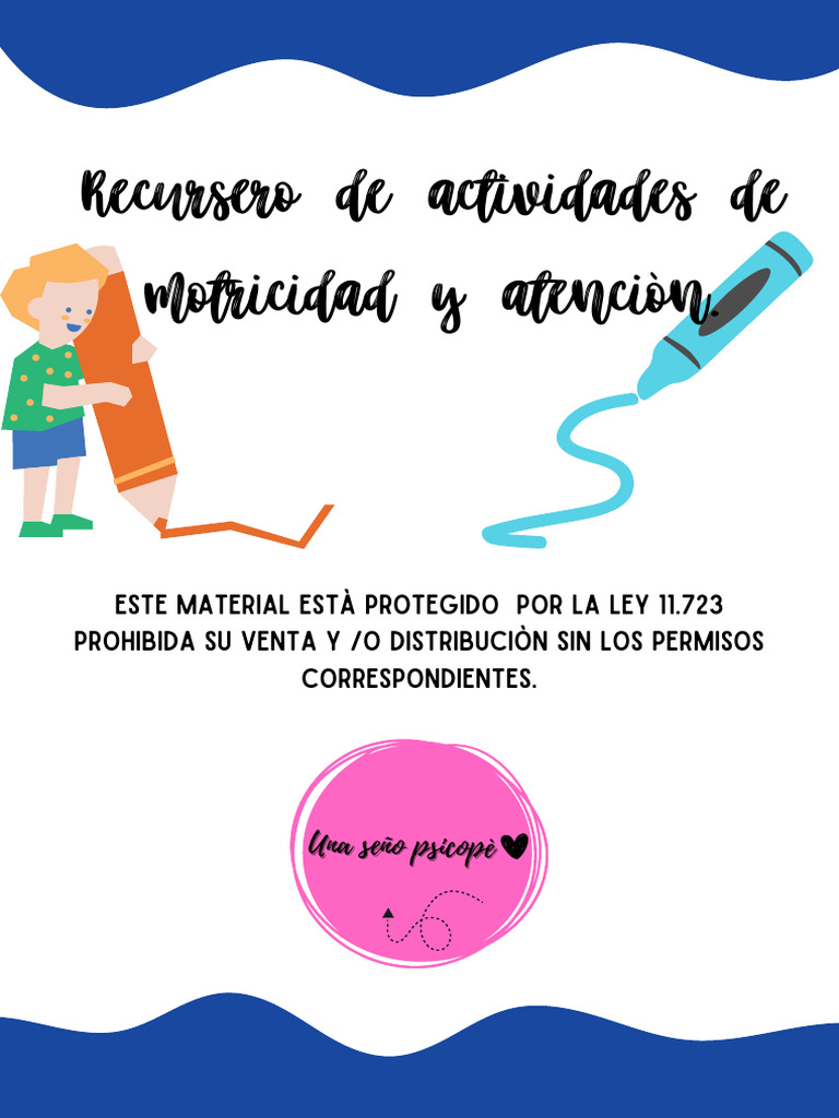 Actividades de Motricidad y Atención | PDF