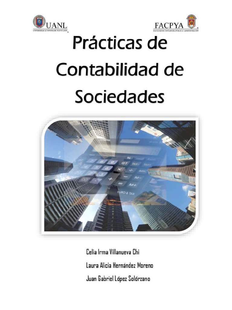 Libro Completo Practicas De Contabilidad De Sociedades Pdf