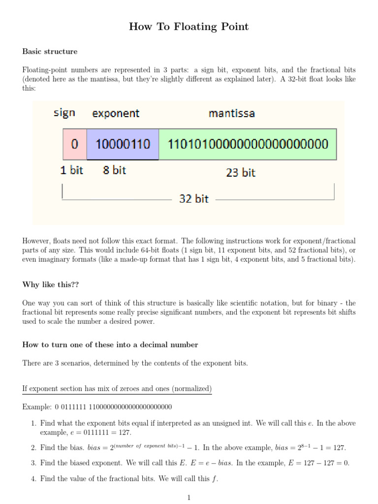 Floating Point | PDF | Arithmetic | Theory Of Computation