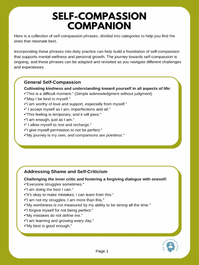 Self Compassion Companion | PDF