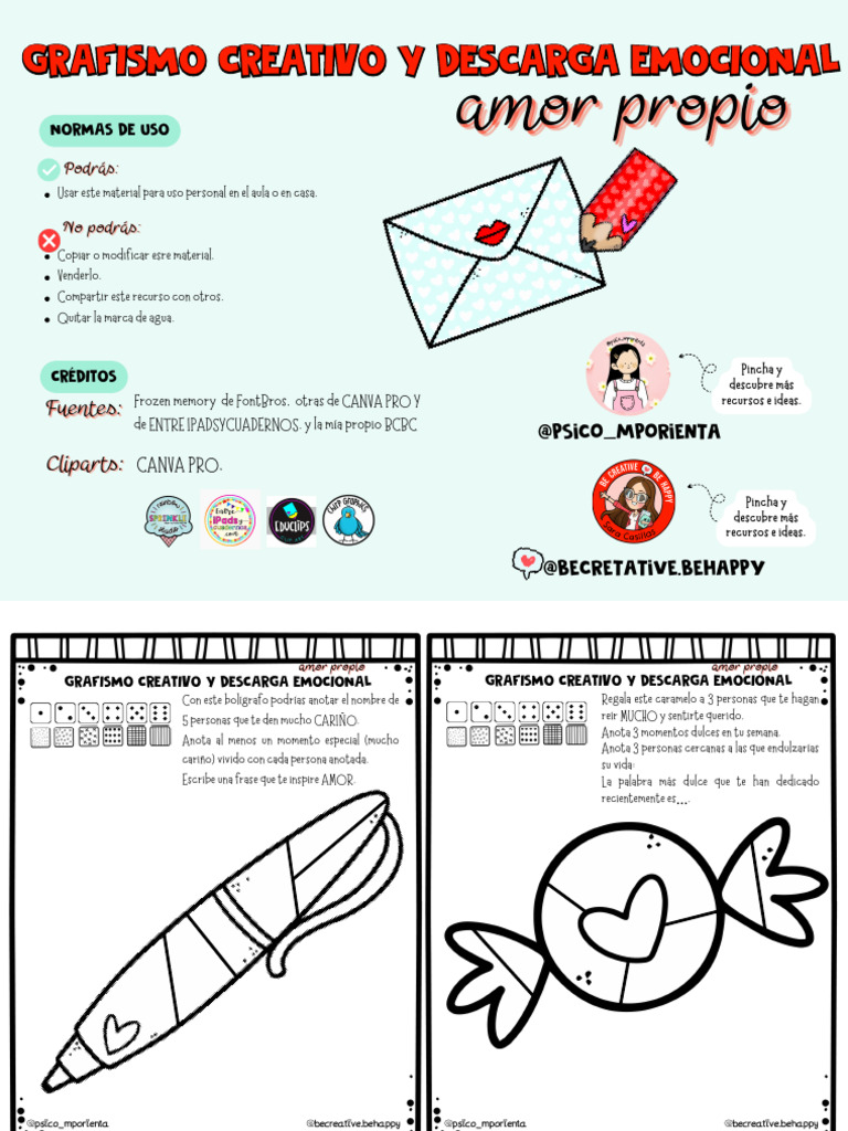 Grafismo y Descarga Emocional | PDF | Amor | Autoestima