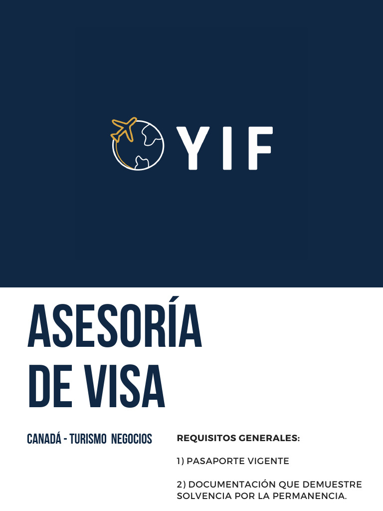 YIF Perú - Canadá Turismo | PDF | Visa de viaje