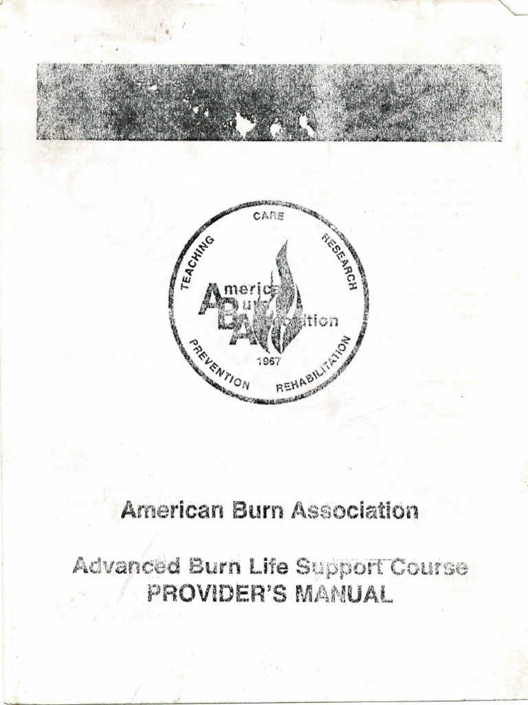 Advanced Burn Life Support Course | PDF | Quemar | Reanimación ...