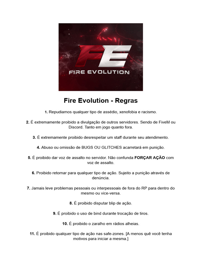 Regras_ Fire Evolution | PDF