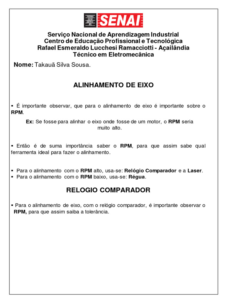 Guia de Alinhamento de Eixos | PDF | Tecnologia e Engenharia