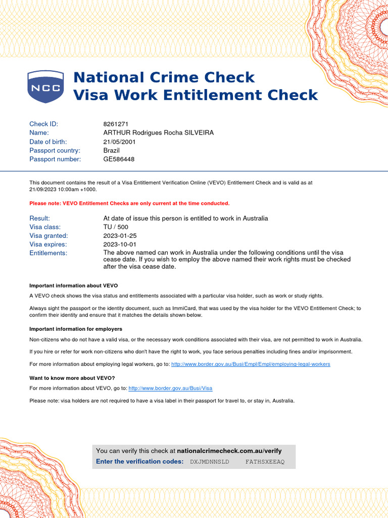 Vevo 8261271 | Download Free PDF | Travel Visa | Passport