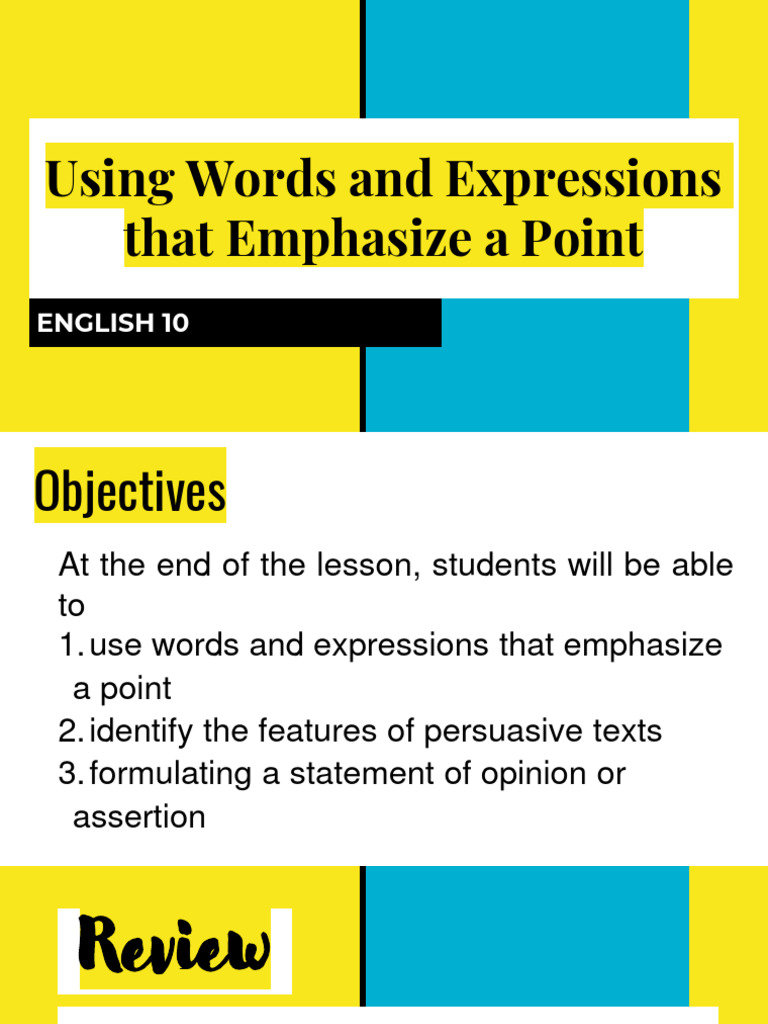 Emphasizing Points in English Writing | PDF | Truth | Argument
