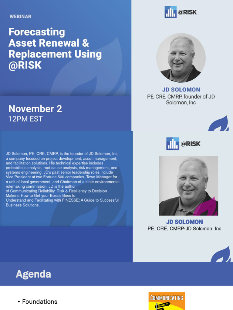 Renewal and Replacement Forecasts | PDF | Forecasting | Risk