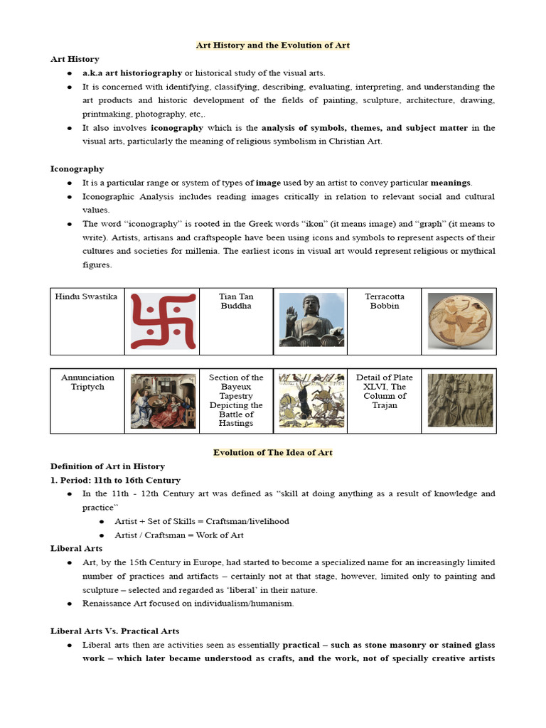 Art History and the Evolution of Art | PDF | Modernism | The Arts