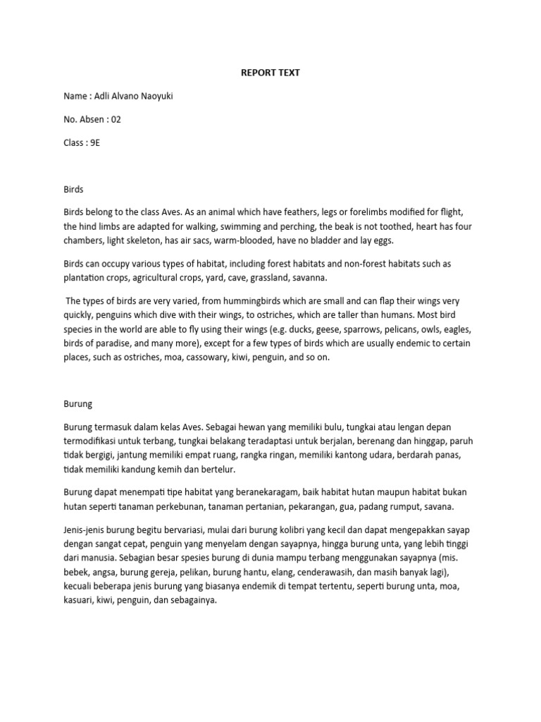 Adli Alvano Naoyuki-9E-02-REPORT TEXT | PDF