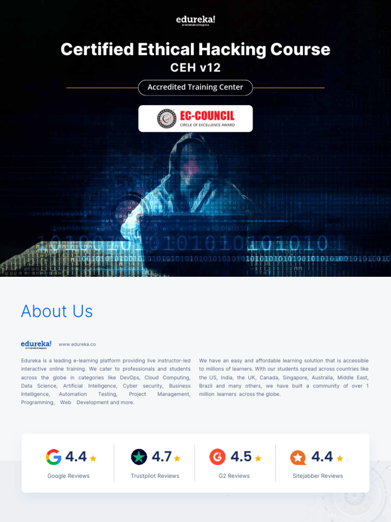 Edureka Training - Certified Ethical Hacking Course - CEH v12 | PDF ... Edureka Training - Certified Ethical Hacking Course - CEH v12 | PDF ...
