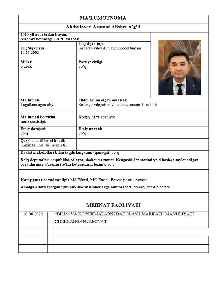 Azamat | PDF