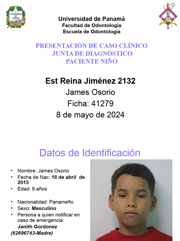 Caso Pediatrico - James Osorio | Descargar gratis PDF | Odontología ...