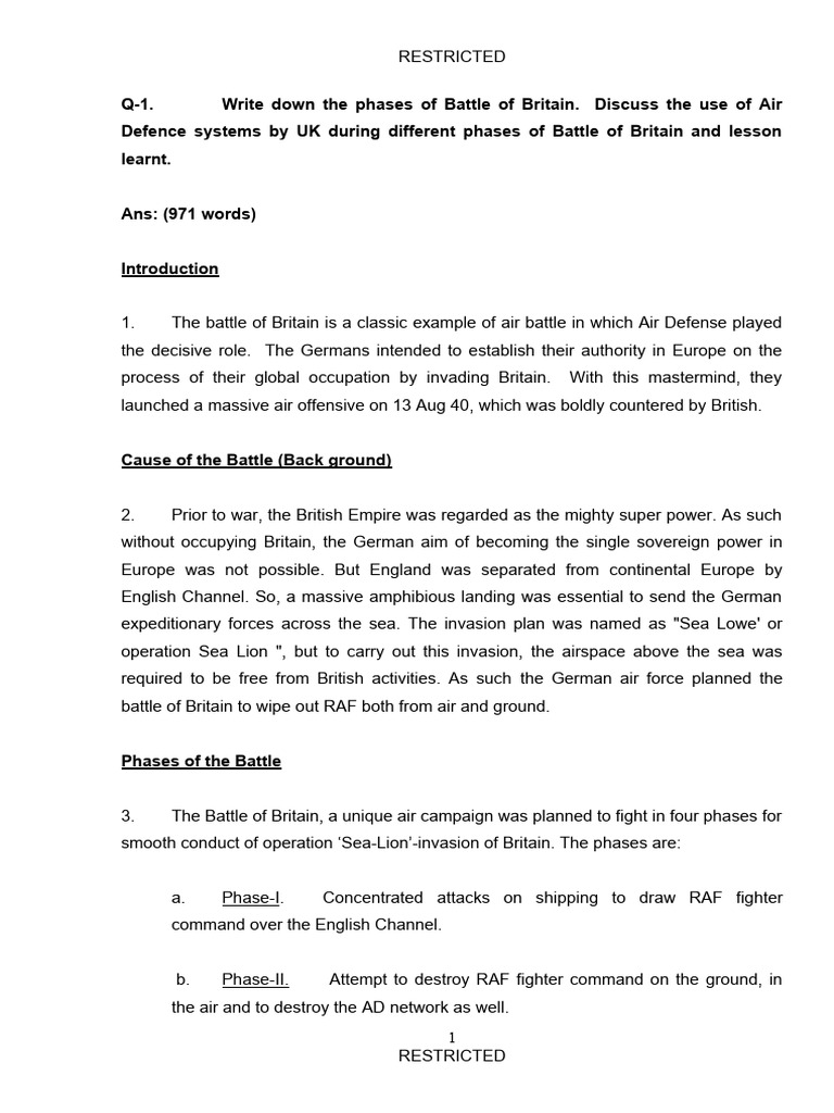 1# - Edt - Battle of Britain-AD - 971 | PDF | Battle Of Britain ...