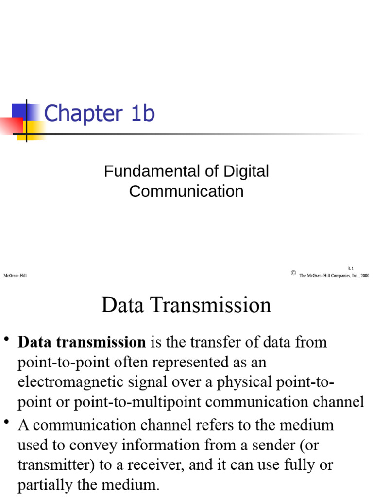 Ch1b Communication Basic Pdf Modulation Duplex Telecommunications