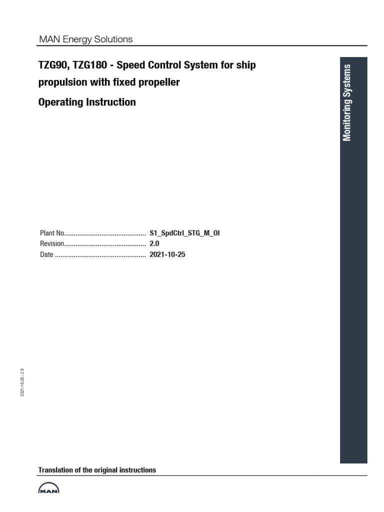 S1 - Speed Control System STG90, STG180 - M - OI - EN - V2.0 | PDF ...