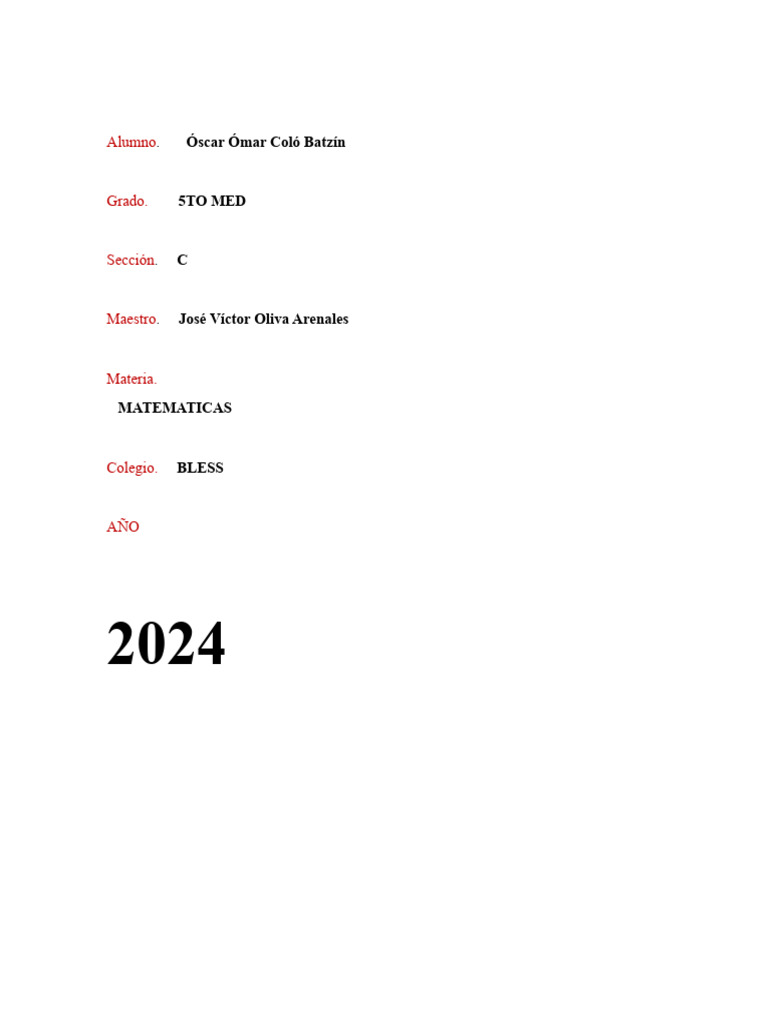 Temario Mate | PDF | Ecuaciones | Números