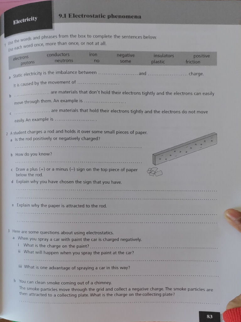 Physics Workbook ELECTROSTATI | PDF | Voltage | Capacitor