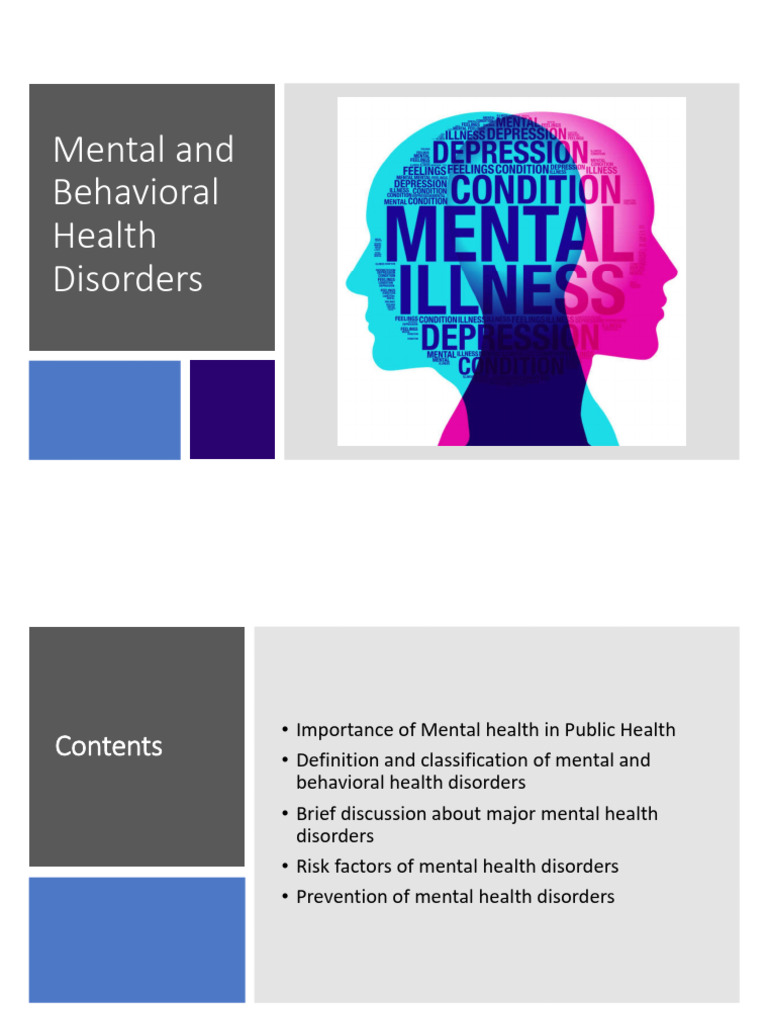 Understanding Mental Health Disorders | PDF | Mental Disorder | Mental ...