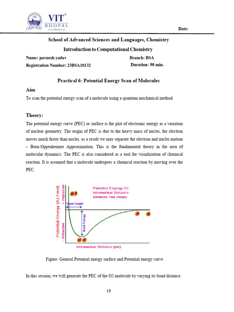 School of Advanced Sciences and Languages, Chemistry | PDF | Molecules ...