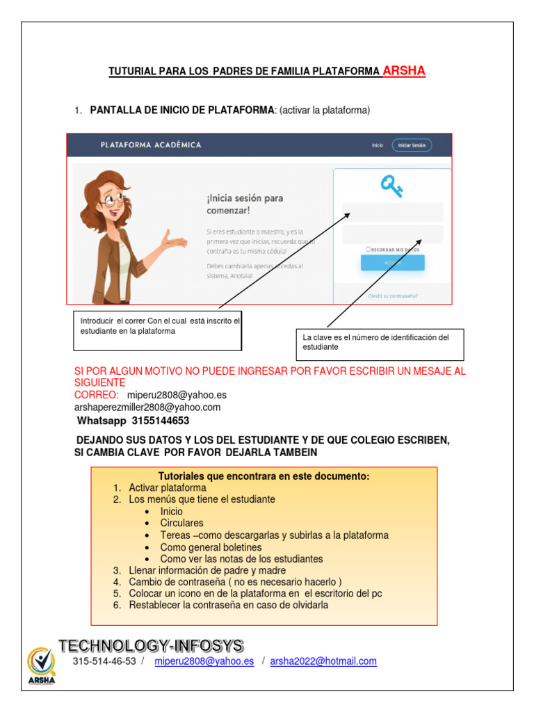 Tutorial de Padres de Familia | PDF | Contraseña | Ventana (informática)