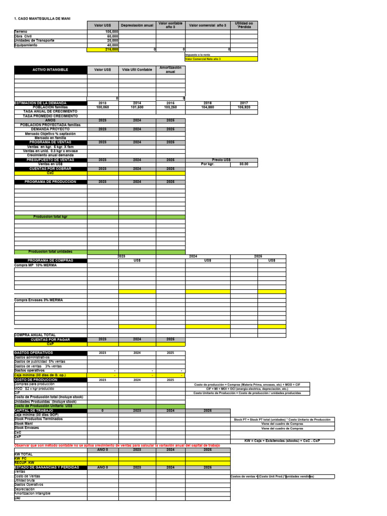 Guia 3 Caso 1 Sesión 17 de Febrero Plantilla Val | PDF | Economias | Contabilidad financiera