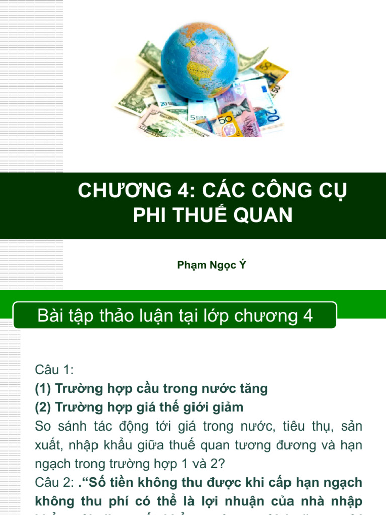 Chuong 04 - Các Công Cụ Phi Thuế Quan | PDF