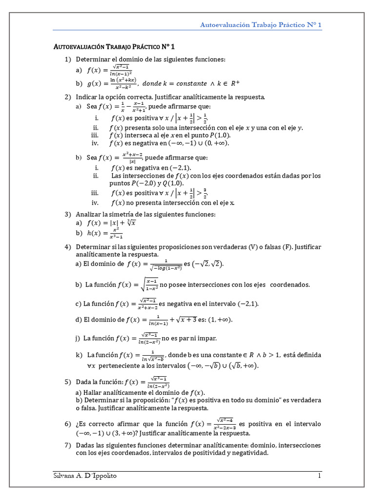 Autoevaluación TP1 2024 | PDF | Triángulo | Geometría