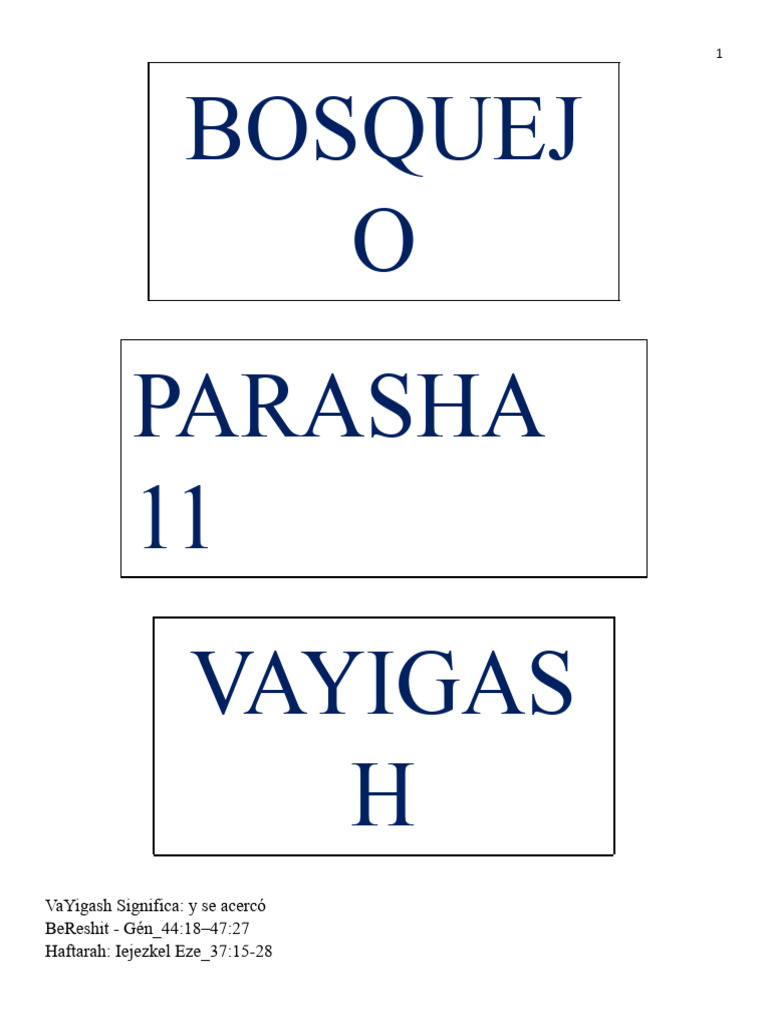 Vayigash: Reconciliación de Iosef y Judá | PDF | Reino de judá | Ismael
