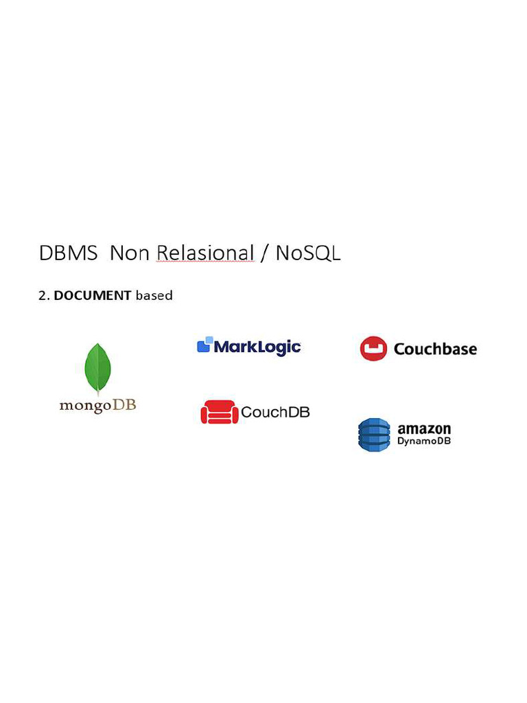 DBMS Non Relasional Atau NoSQL - Document | PDF DBMS Non Relasional Atau NoSQL - Document | PDF