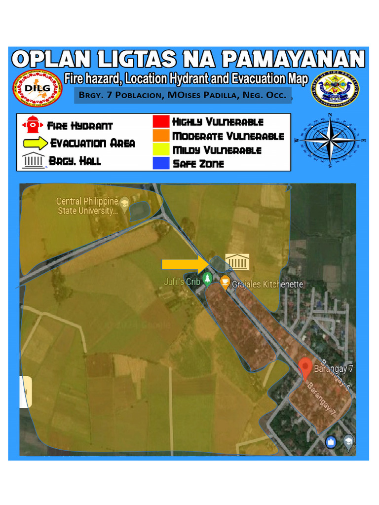 Hazard Map Brgy 7 | PDF
