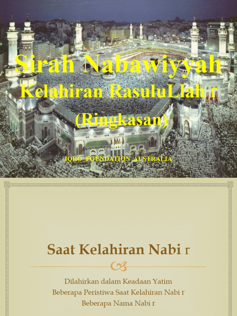 Sirah Nabawiyah 08 Kelahiran Nabi Muhammad Saw | PDF