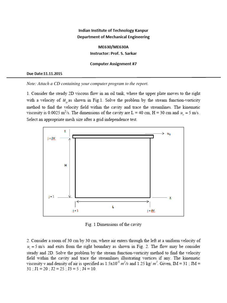 CFD Assignment-7 | PDF | Fluid Dynamics | Boundary Layer