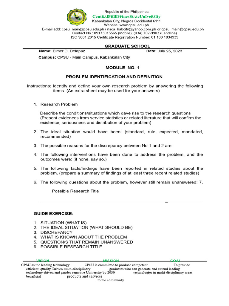 Research-Module. Delapaz | Download Free PDF | Learning | Science