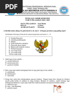 Soal STS Pend. Pancasila Kelas 1 | PDF