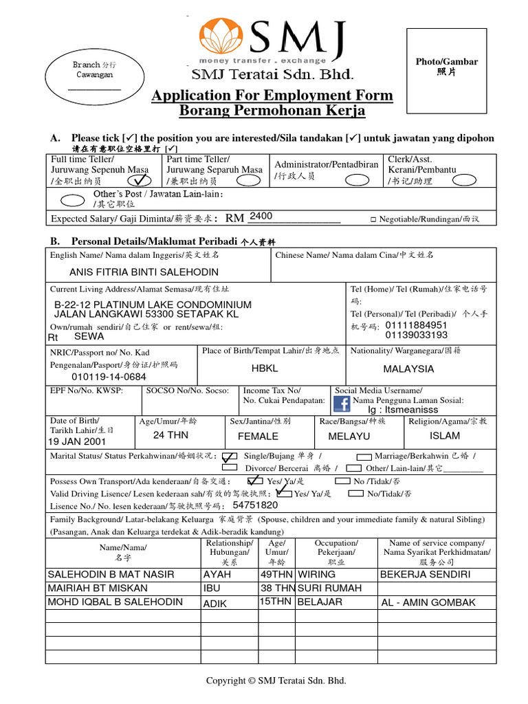 Application form (4) | PDF