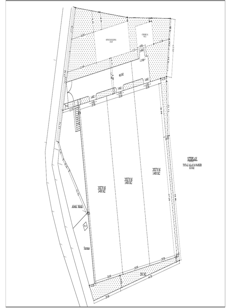 Contoh Site Plan Workshop & Office | PDF | Proteins | Catalysts