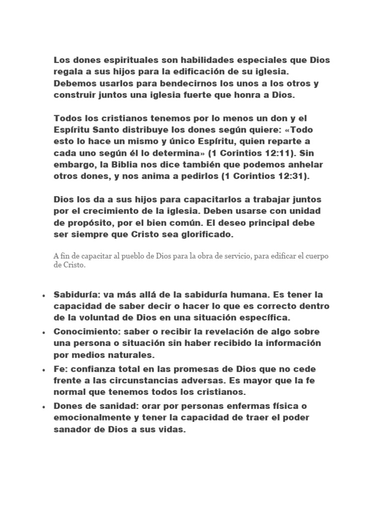 Dones Yfrutos | PDF | Fe | Dios
