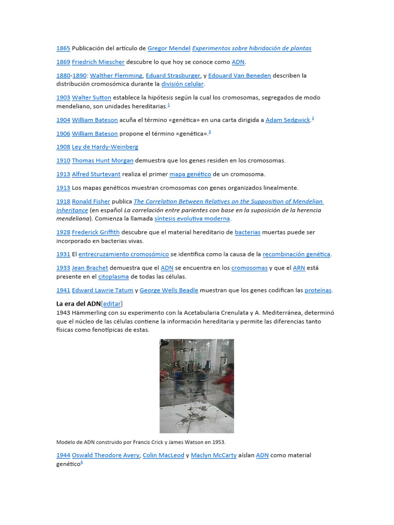 Documento 1 | PDF | Adn | Genética