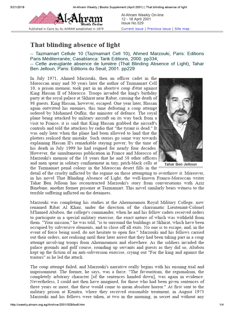 That Blinding Absence of Light | PDF | History