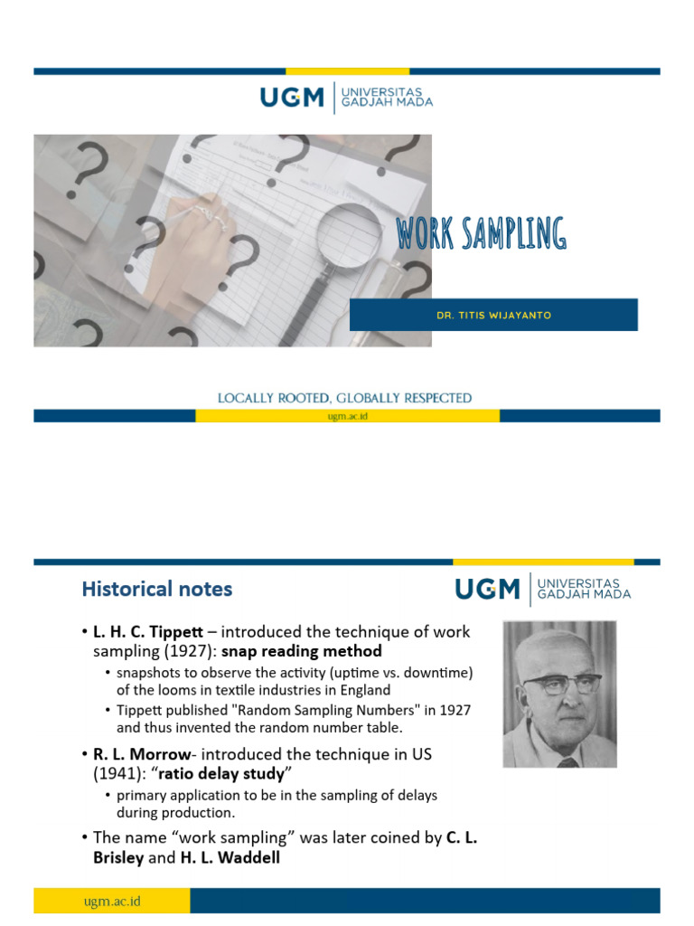 Work Sampling | Download Free PDF | Sampling (Statistics) | Applied ...