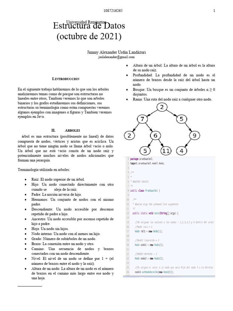 Estructura de Datos | PDF | Vértice (teoría de grafos) | Algoritmos y ...