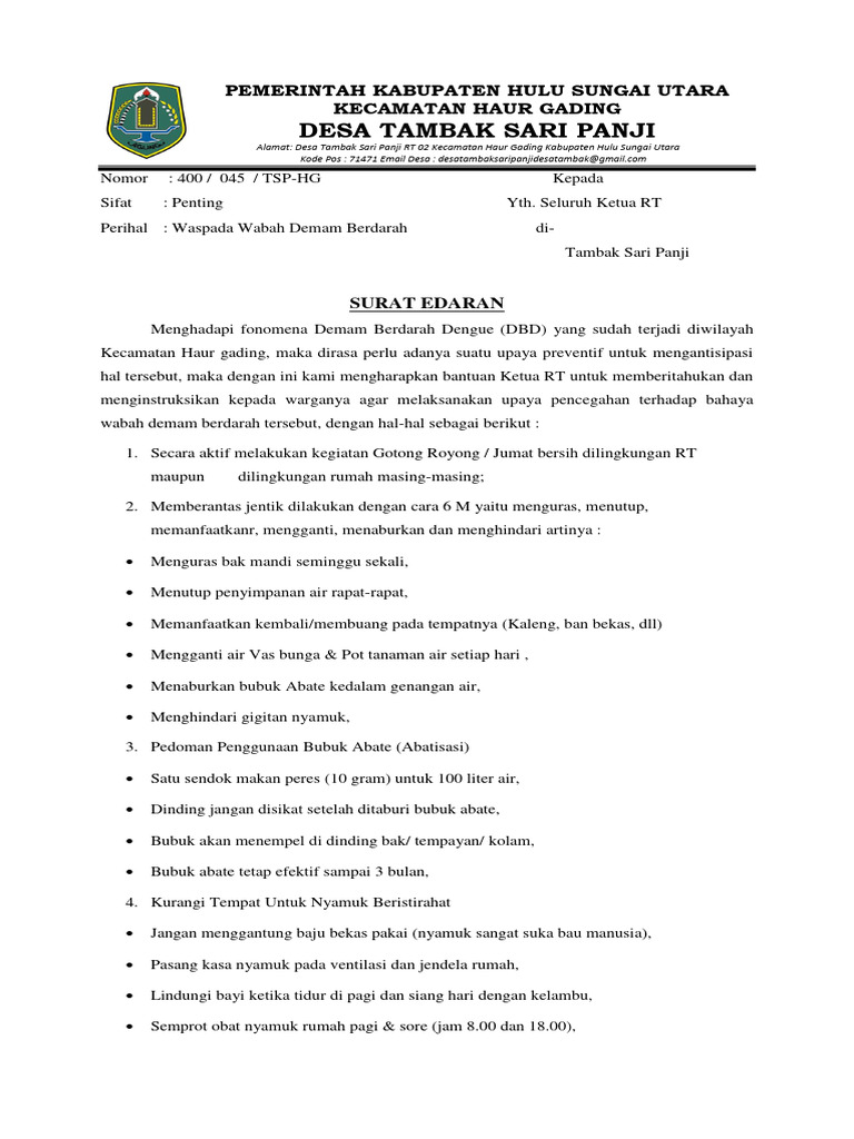 HIMBAUAN 3M DEMAM BERDARAH-digabungkan | PDF