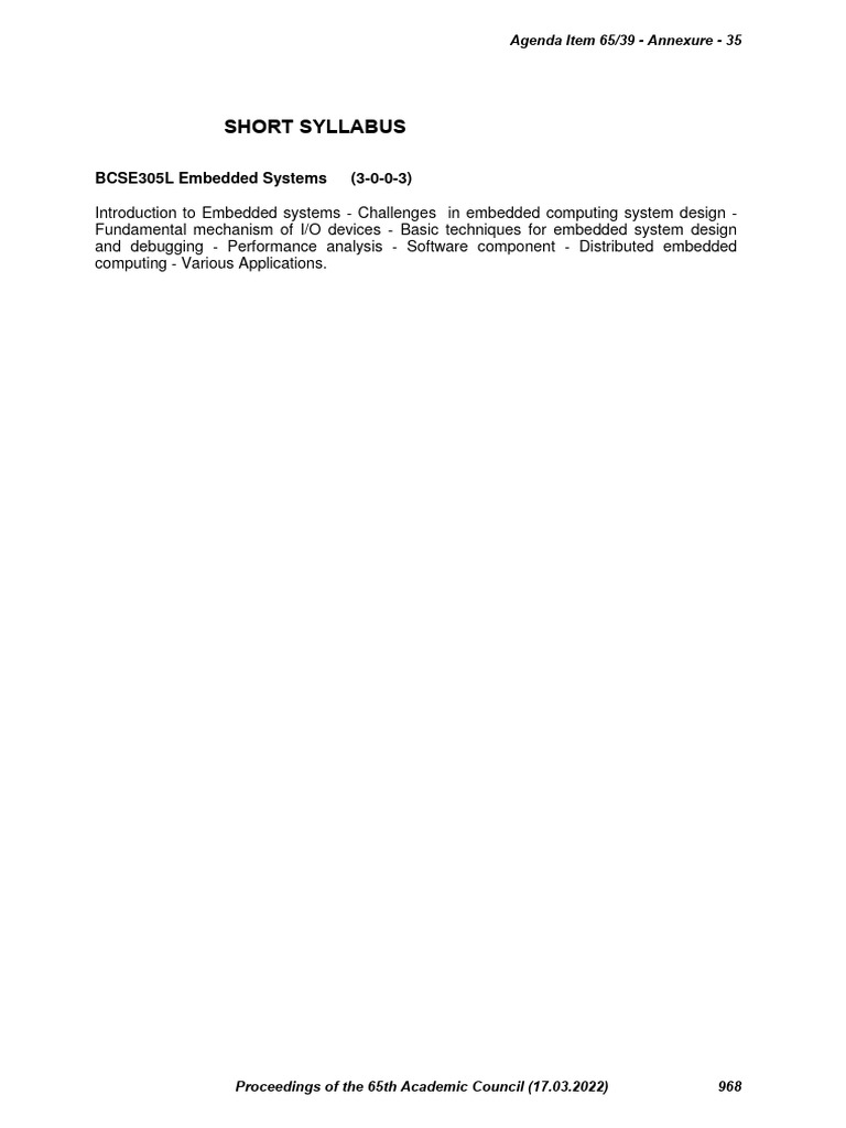 Embedded Systems Course Overview | PDF | Embedded System | Computing