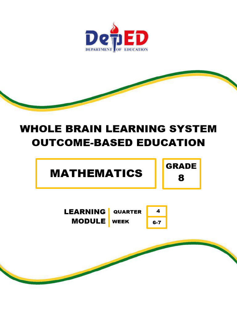 G8 Math Q4 W6-7 Module-1 | PDF | Probability | Probability Theory