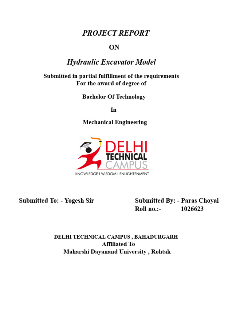 Paras Project File | PDF | Mechanical Engineering