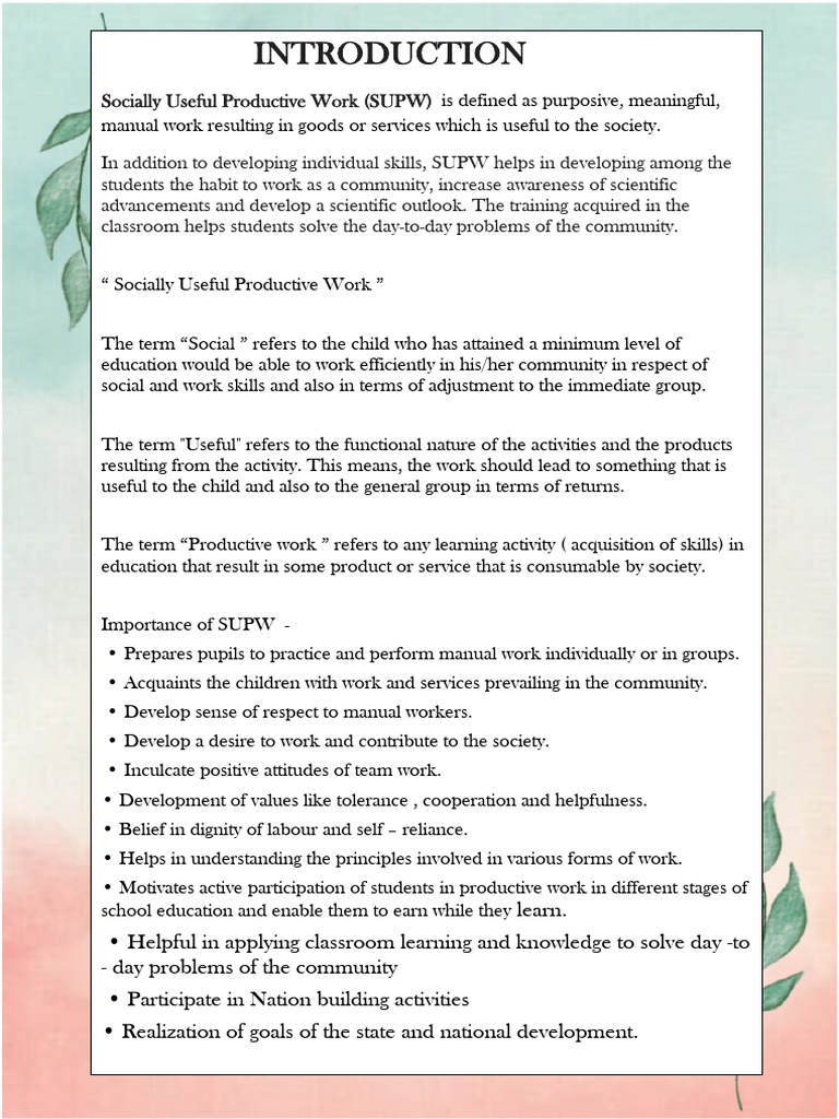 Supw File | PDF | Community