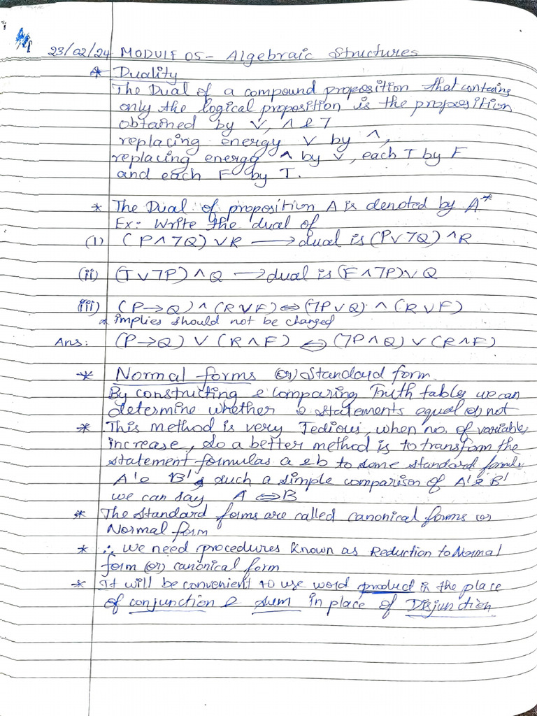 Module 05 - Algebraic Structures | PDF