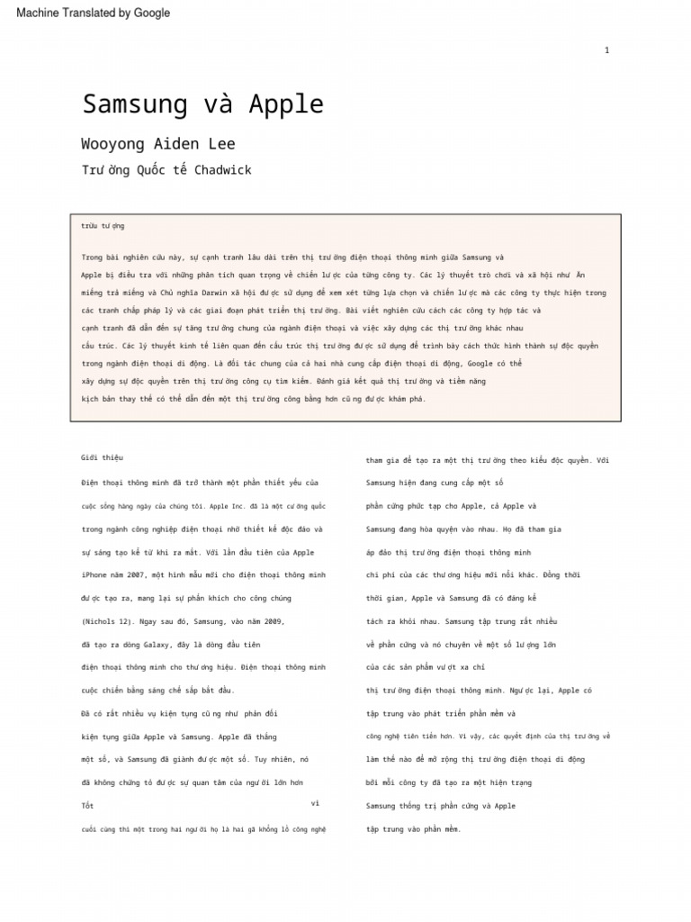 Samsung Vs Apple | PDF