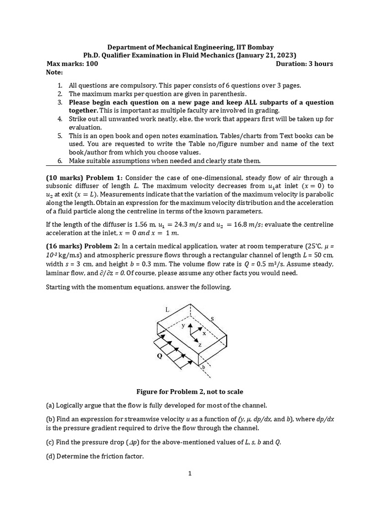 Tfe1 2023 | Download Free PDF | Fluid Dynamics | Boundary Layer